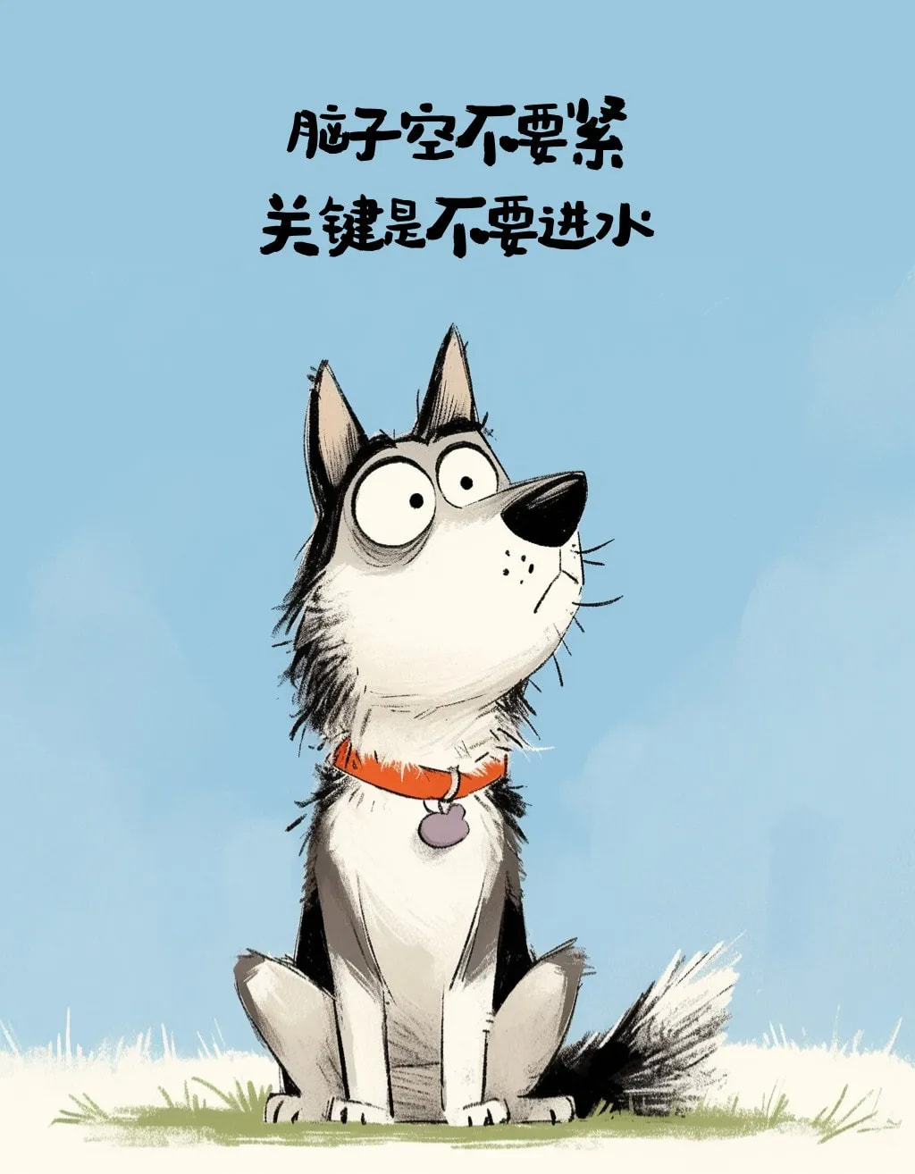 脑子空还进水 狗狗 怼人 文案 短句 不带脏字骂人-Ai玩表情-51052.com