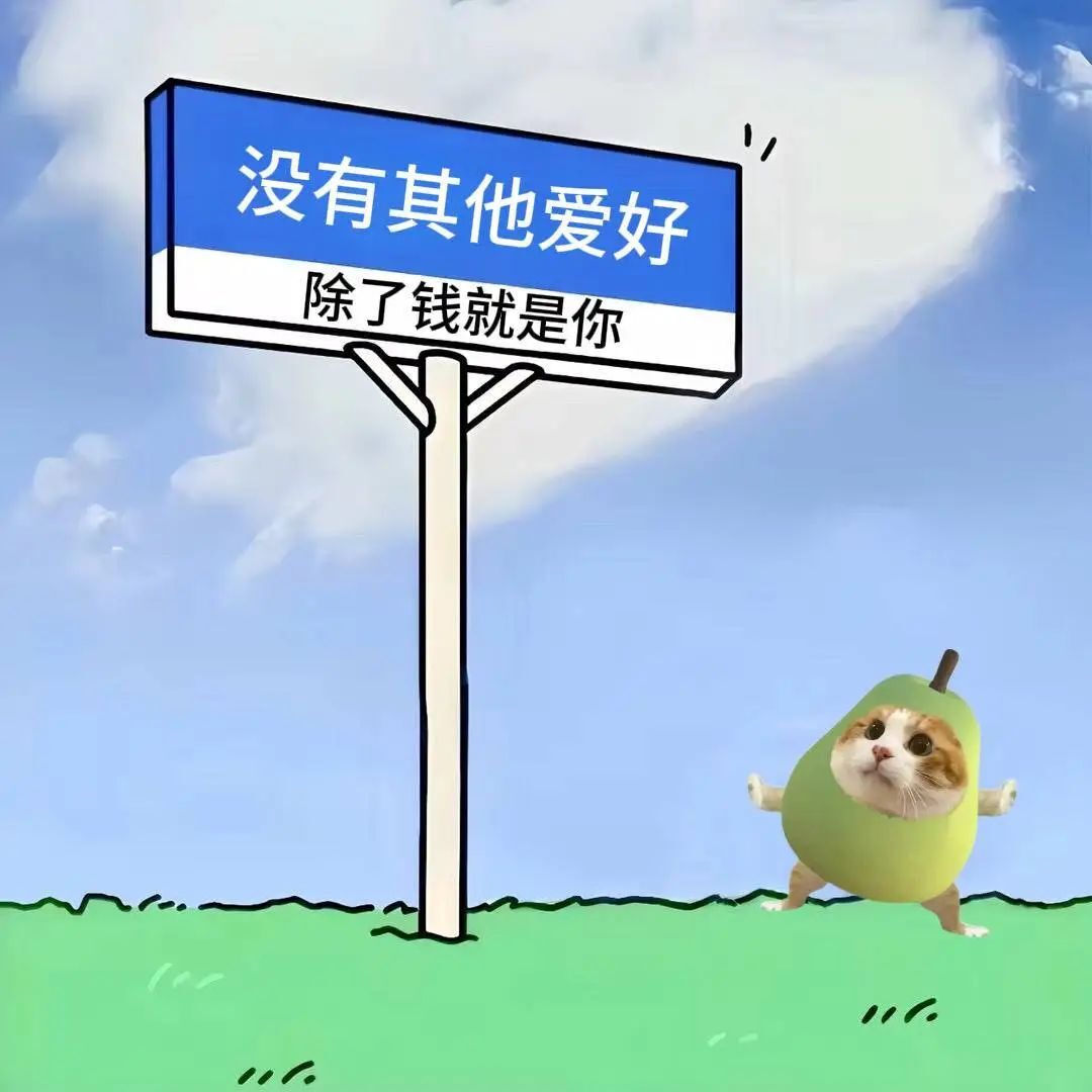 没其他爱好，除了钱就是你表情包_超清下载一键转发 - AI玩表情 | 51052.com